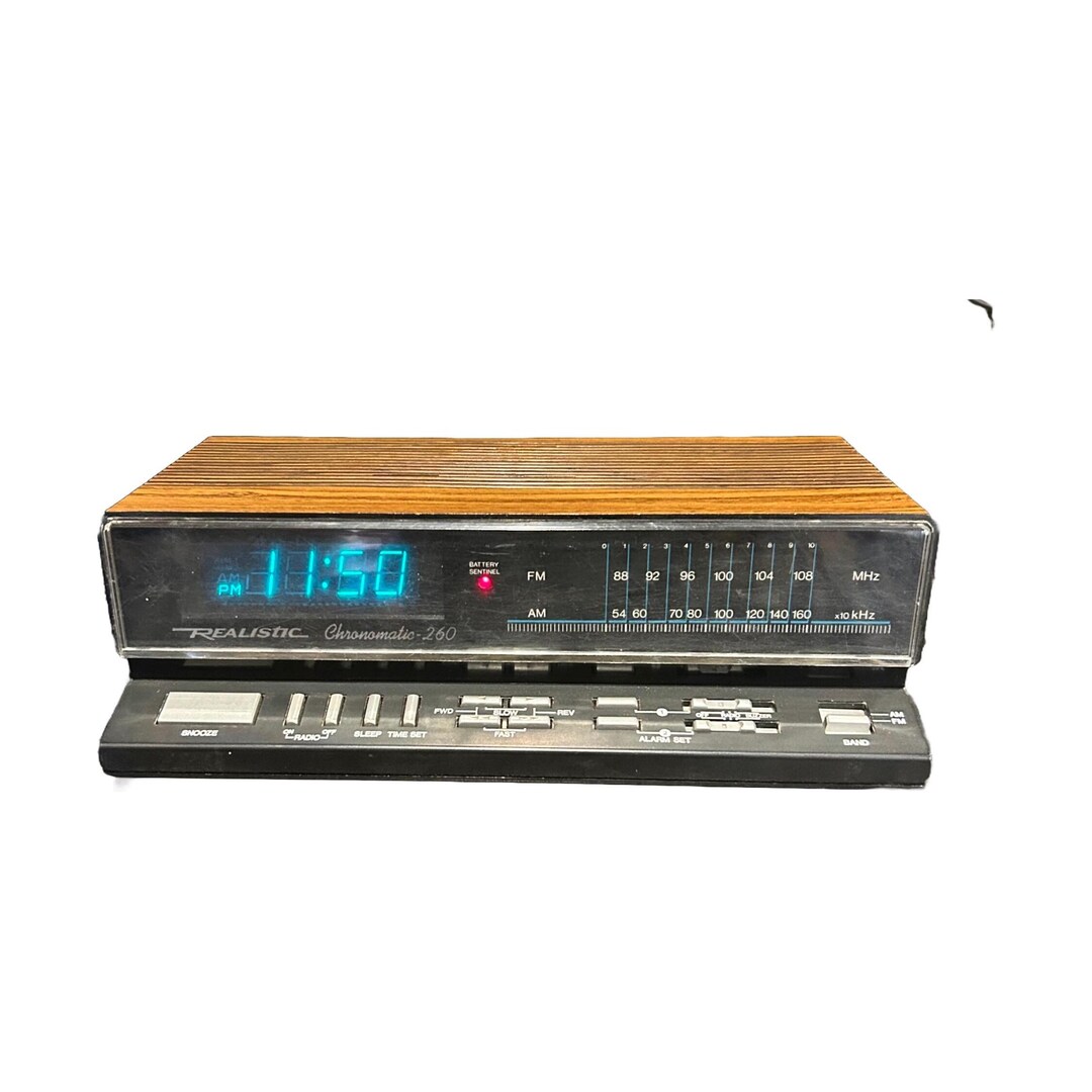 Radio Shack AM/FM Dual Digital Alarm Clock Radio-realistic Chronomatic ...