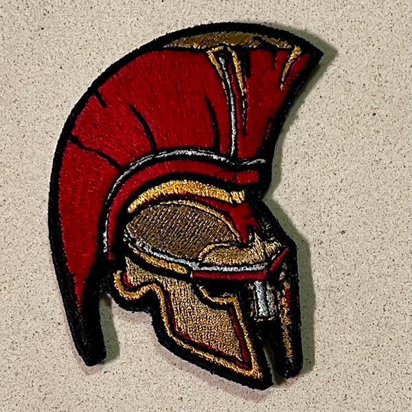 Spartan Helmet Patch - Etsy