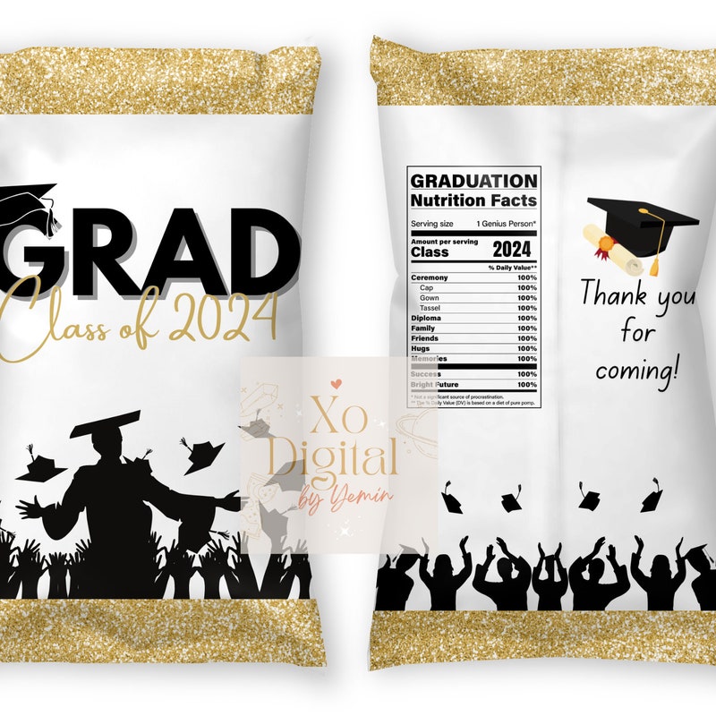 Graduation Chip Bags - Etsy