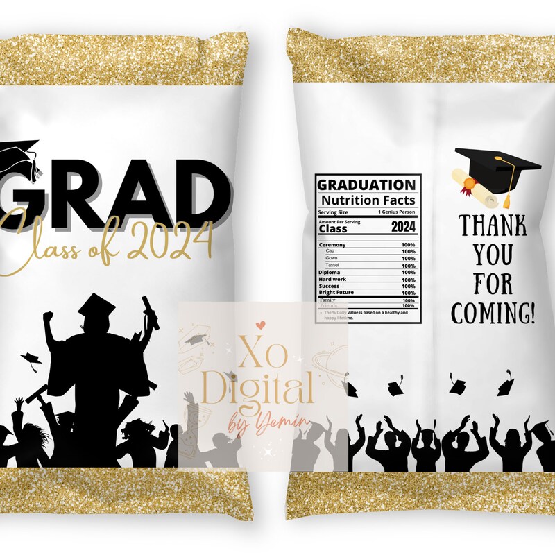 Graduation Chip Bags - Etsy