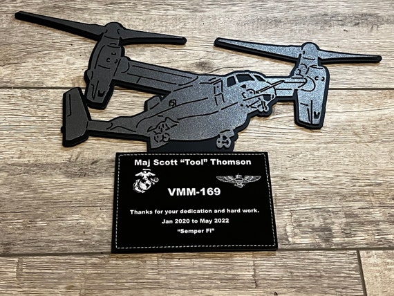 USMC V-22 Osprey sto Custom Award / Plaque for - Etsy