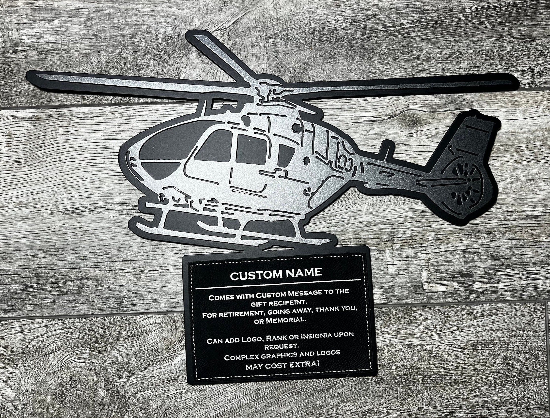 EC-135 Helicopter Life Flight Medevac Ambulance Plaque for Award, Going ...