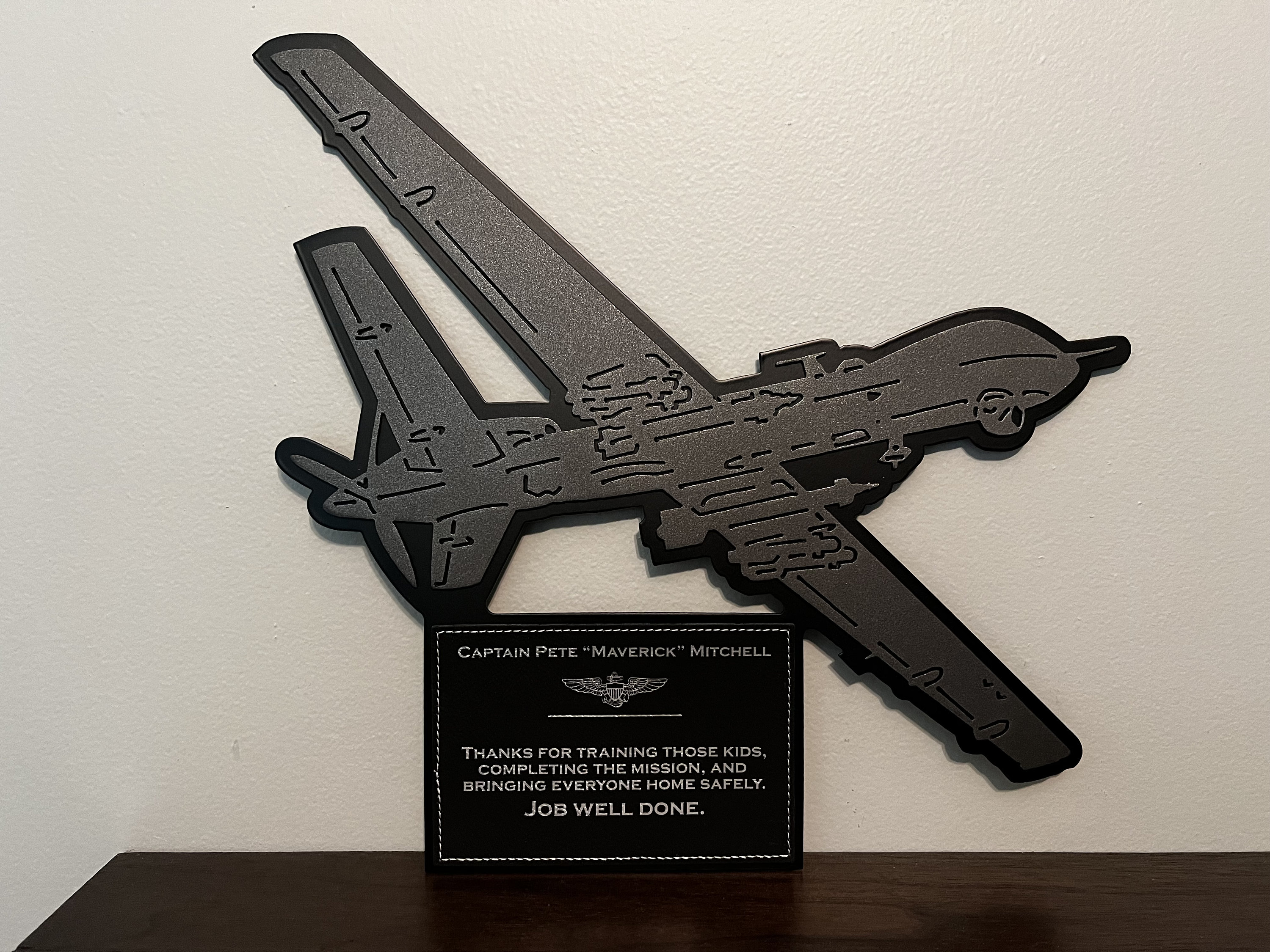 MQ-9 Reaper Custom Award / Plaque/ Wall Art for Going Away or ...