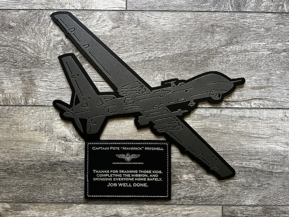 MQ-9 Reaper Custom Award / Plaque/ Wall Art for Going Away or - Etsy
