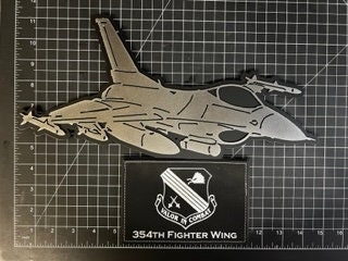 F-16 Falcon Plaque / Award / Retirement Gift Wall Art Engraved - Etsy
