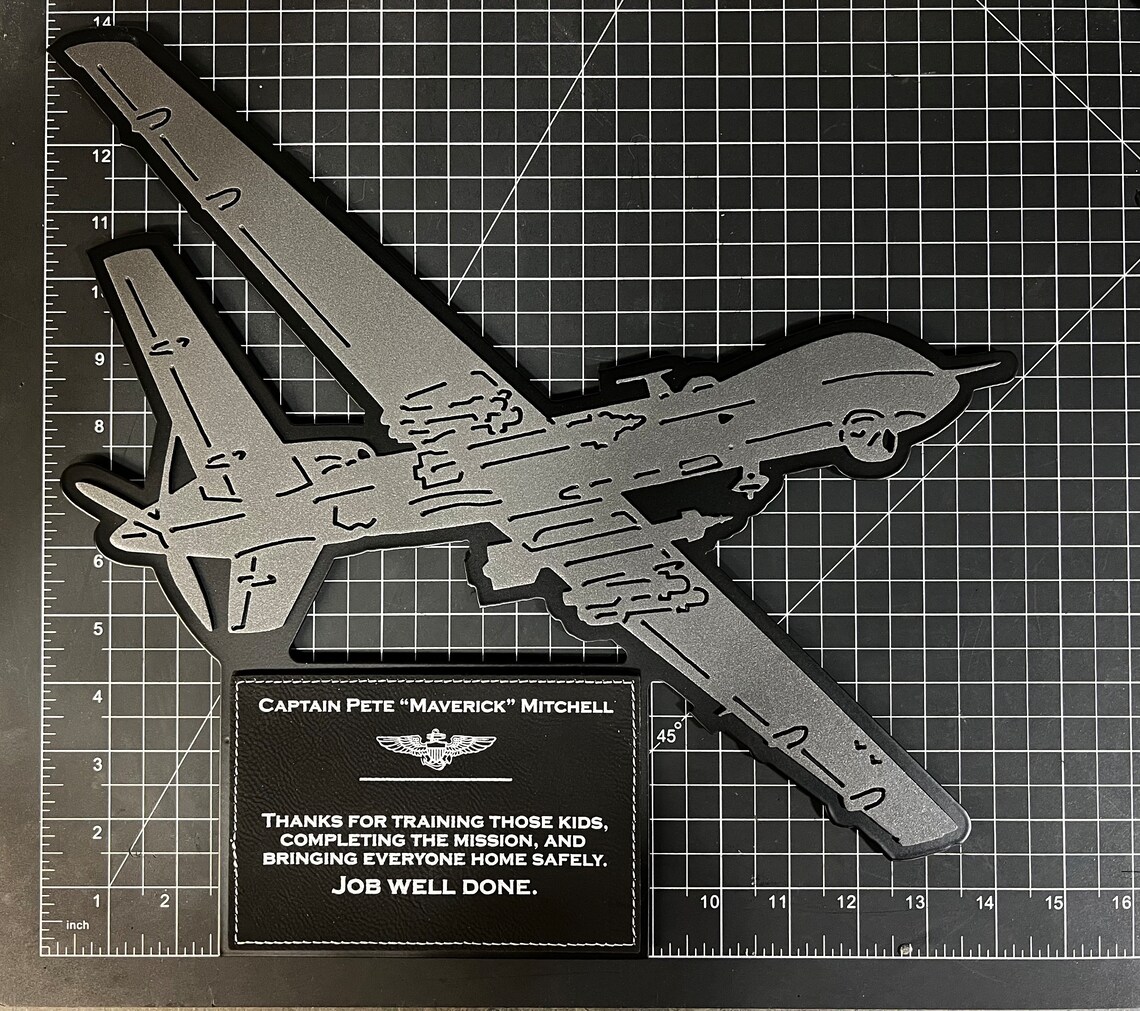 MQ-9 Reaper Custom Award / Plaque/ Wall Art for Going Away or ...