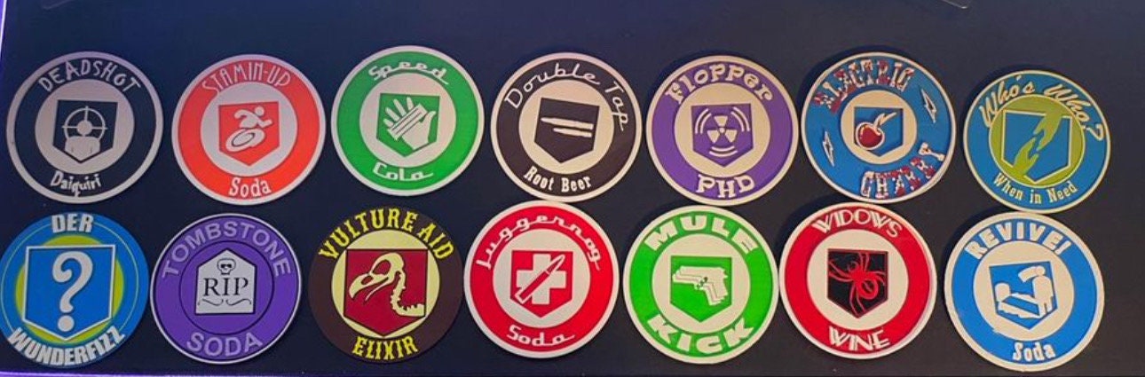 Black Ops Zombies Perk Coasters - Etsy