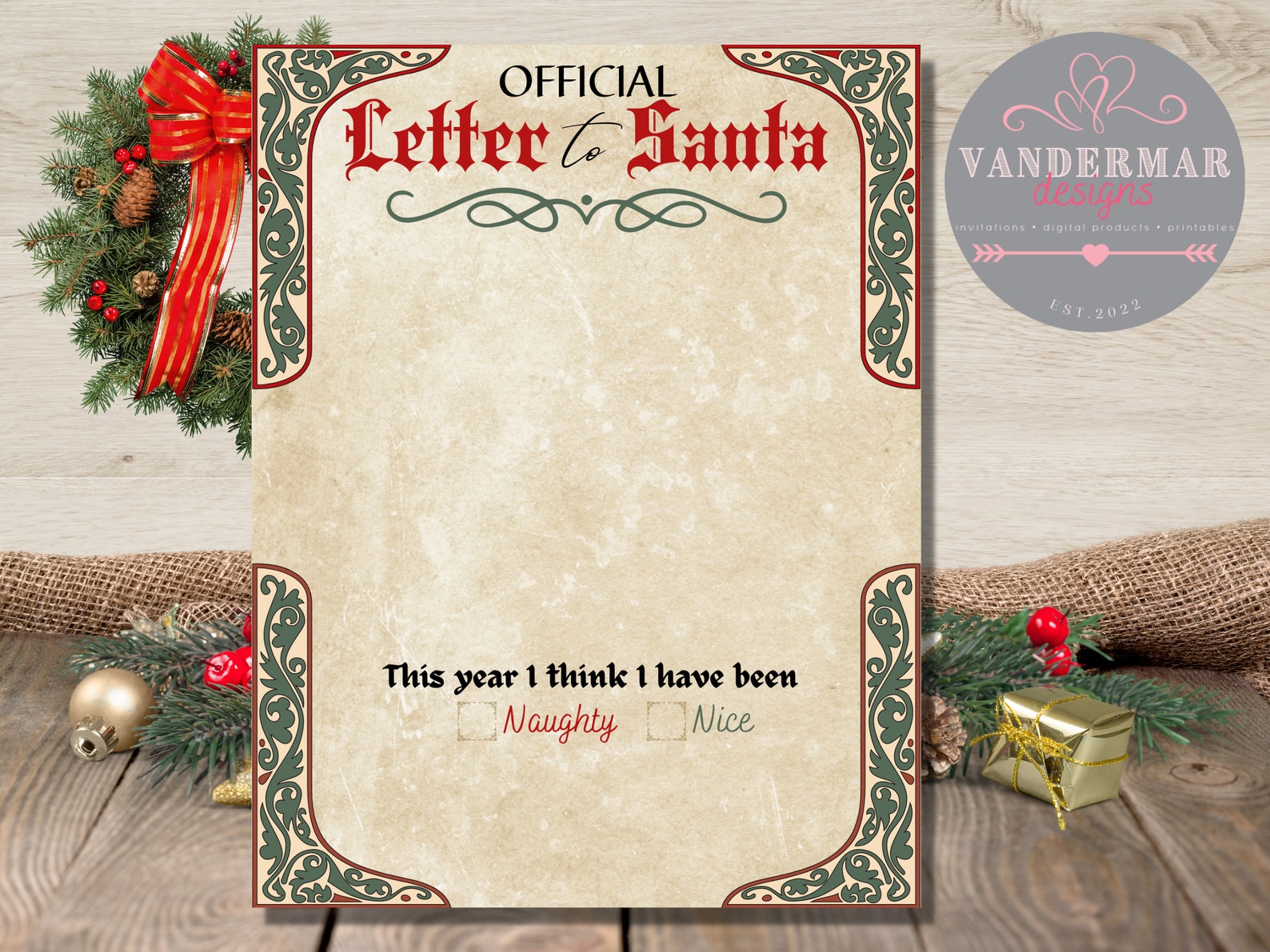 Letter to Santa - Etsy