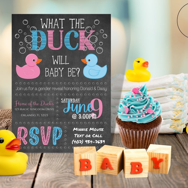 Duck Gender Reveal - Etsy