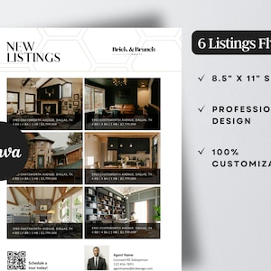 Multiple Listing Flyer Template Home for Sale Flyer Just Listed Real ...