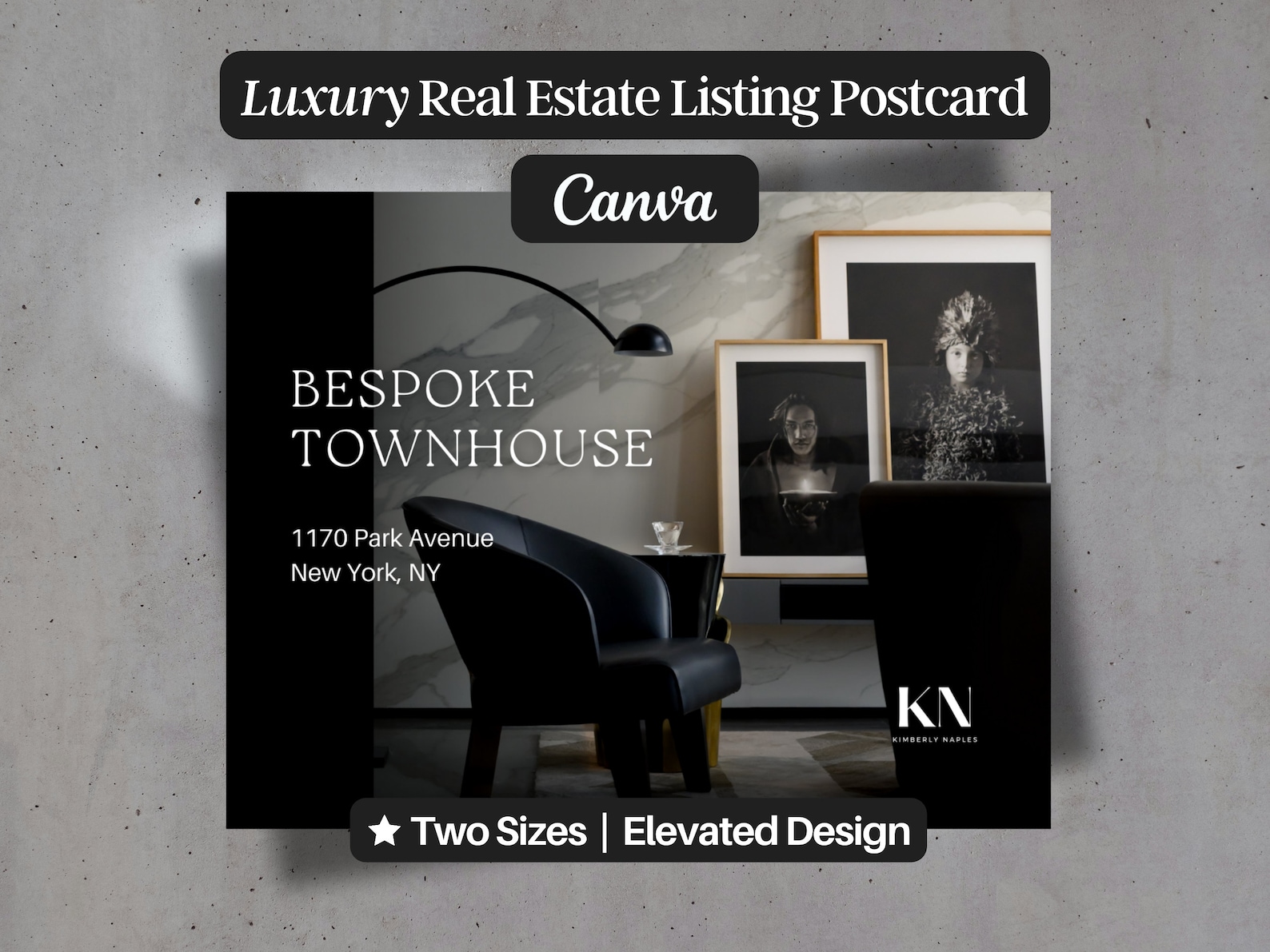 Just Listed Post Card Luxury Real Estate Postcard Template New Listing ...