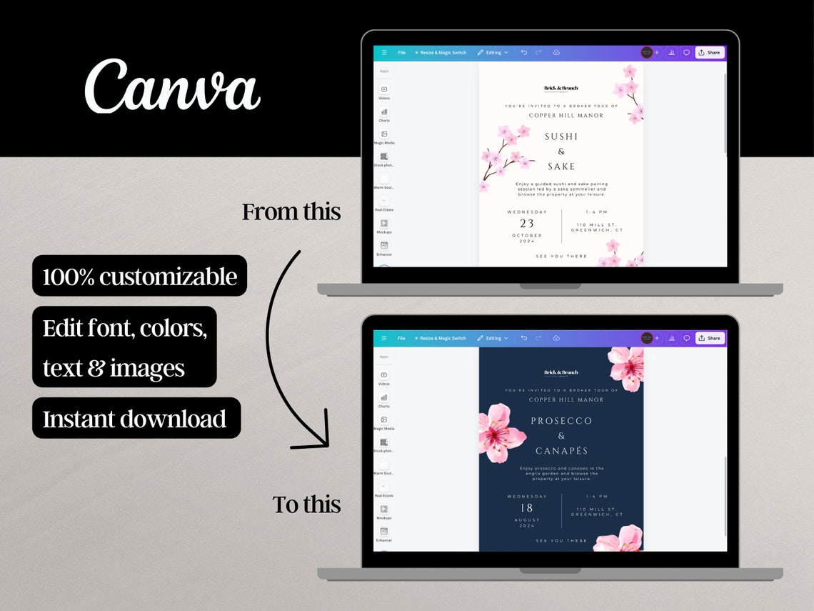 Broker Open Invite Digital Invitation Broker Open House Luxury Real ...
