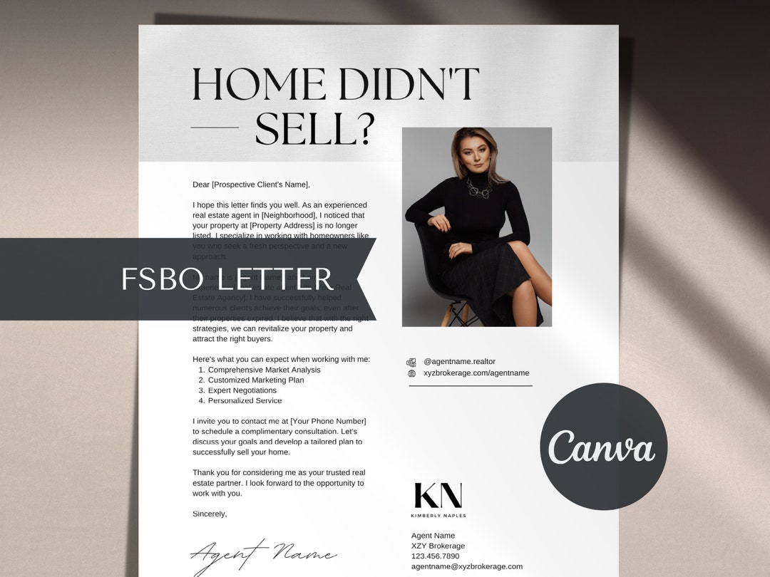 Fsbo Letter Expired Listing Letter Fsbo Flyer Expired Listing Flyer ...