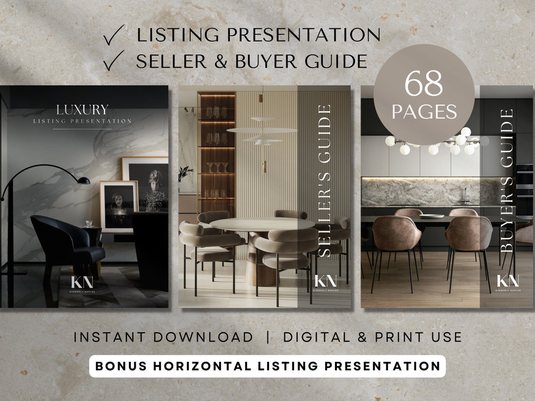 Pre Listing Presentation Buyer Seller Guide Bundle Real Estate ...