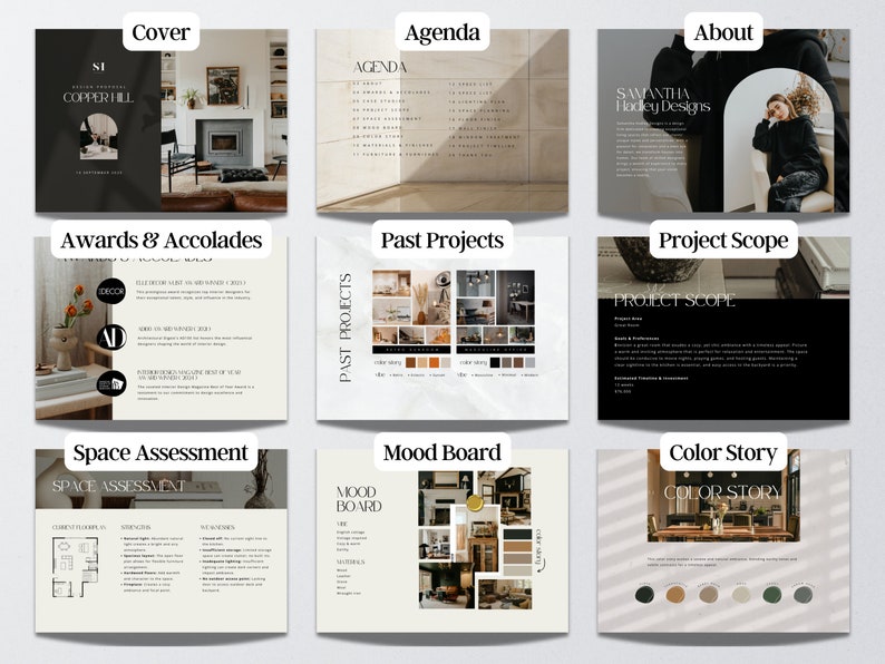 Interior Design FF&E Schedule Design Project Plan Template Business ...