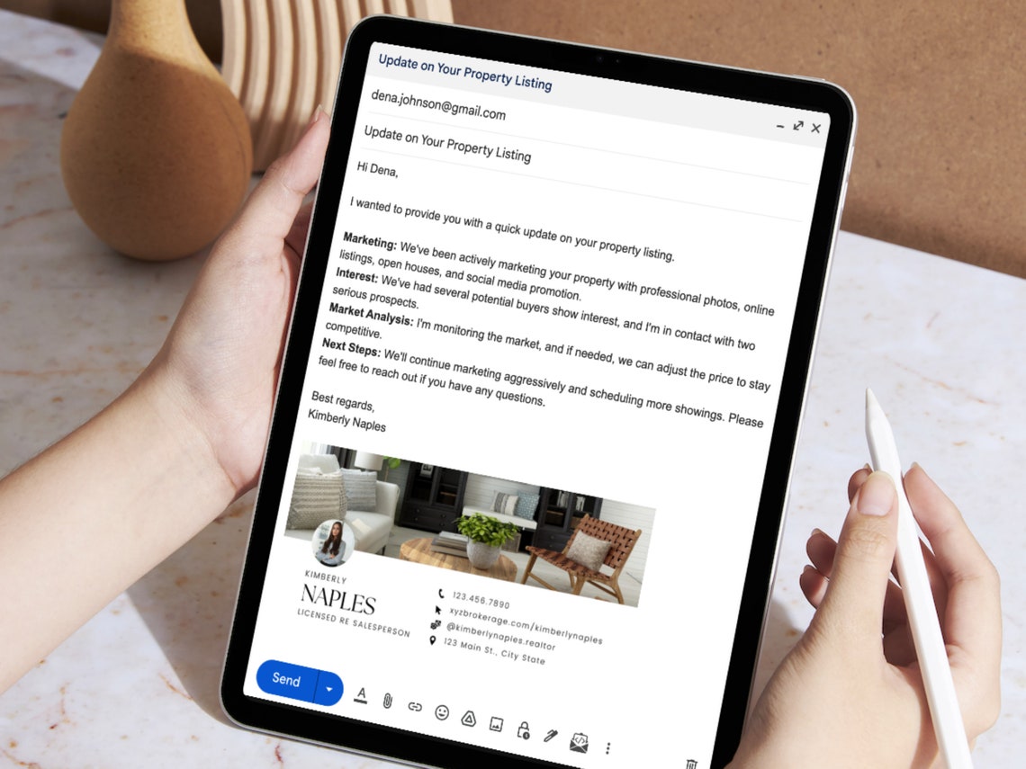 Gmail Email Signatures Realtor Template Email Signature Line Email ...