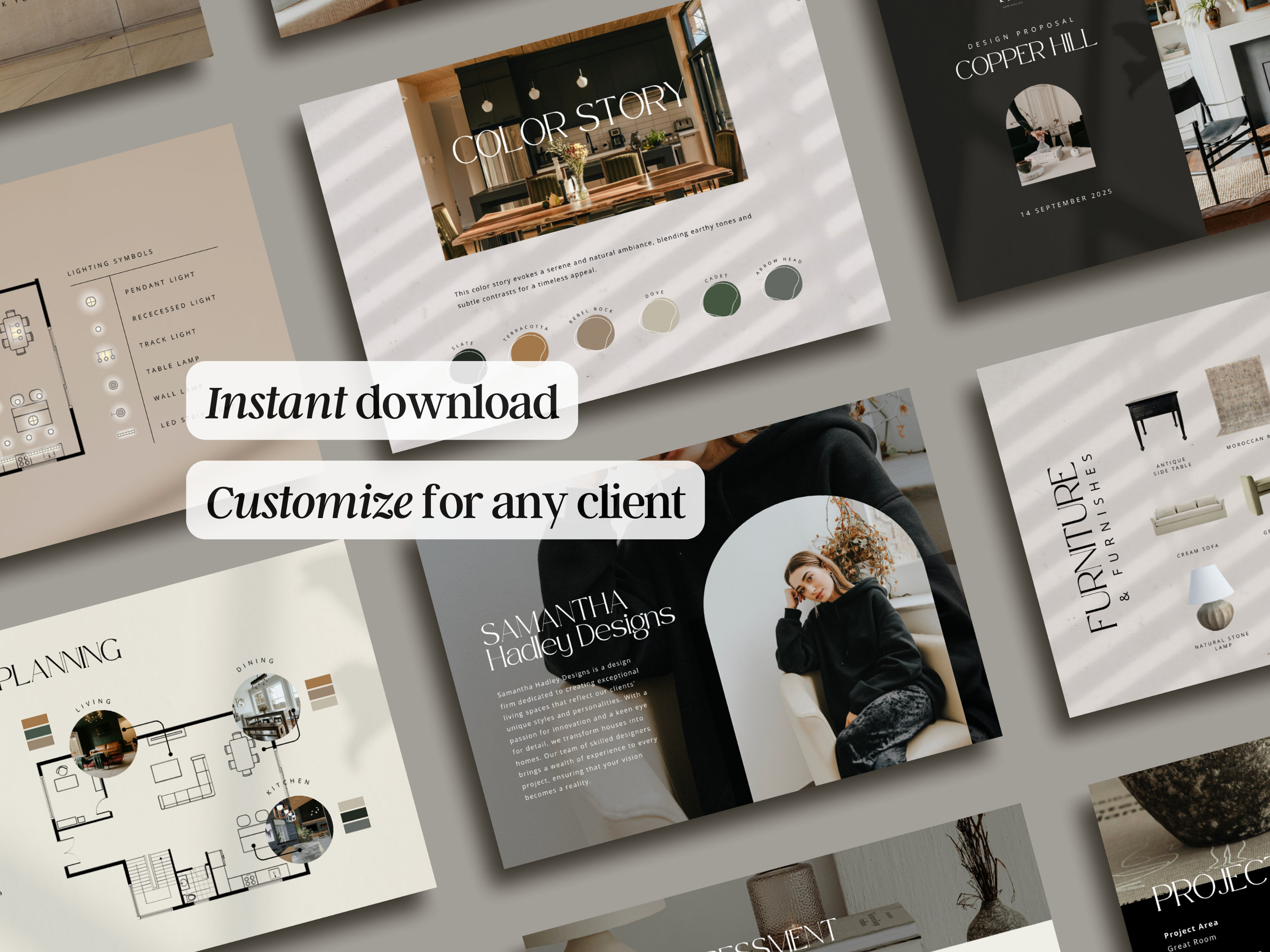 Interior Design Template Service Proposal Design Plan Mood Board ...