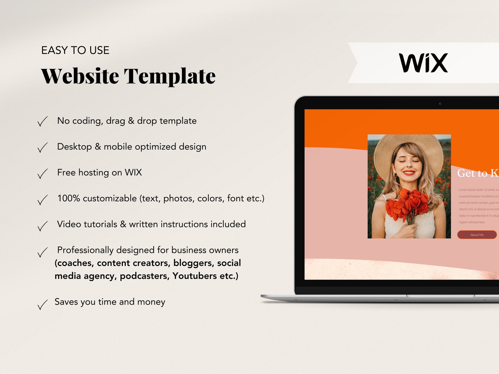 Wix Blog Template Blogger Website Template Wix Social Media Agency ...
