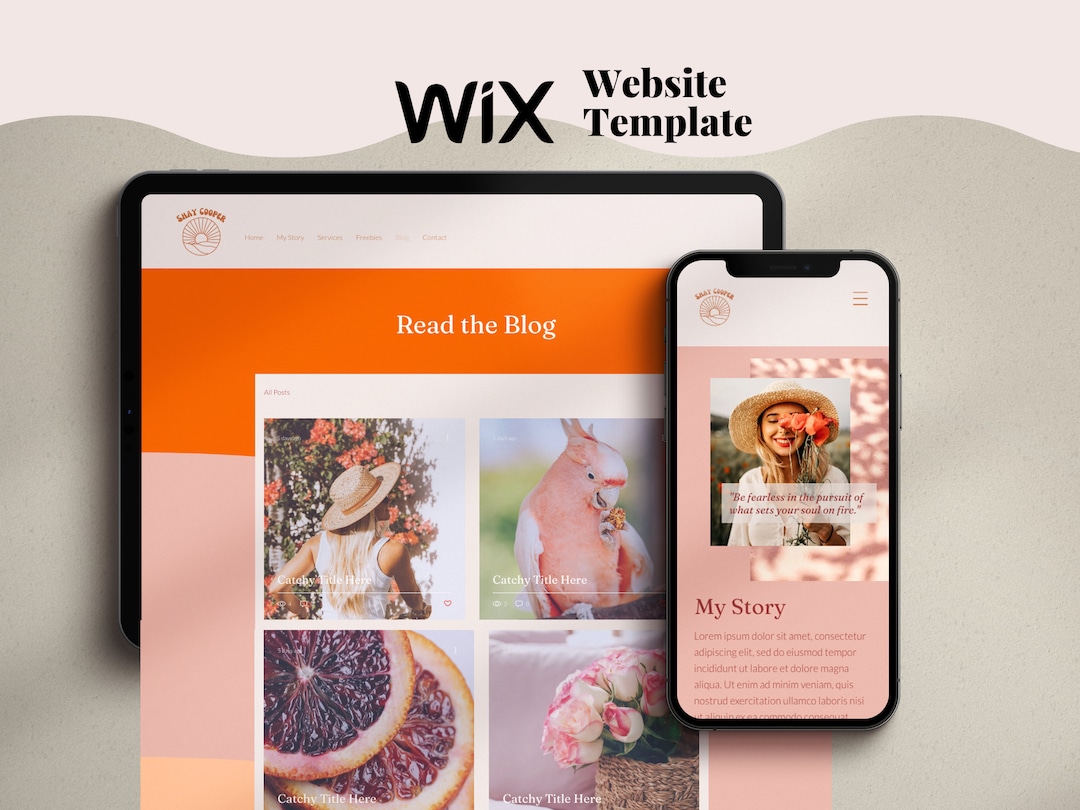 Wix Blog Template Blogger Website Template Wix Social Media Agency ...