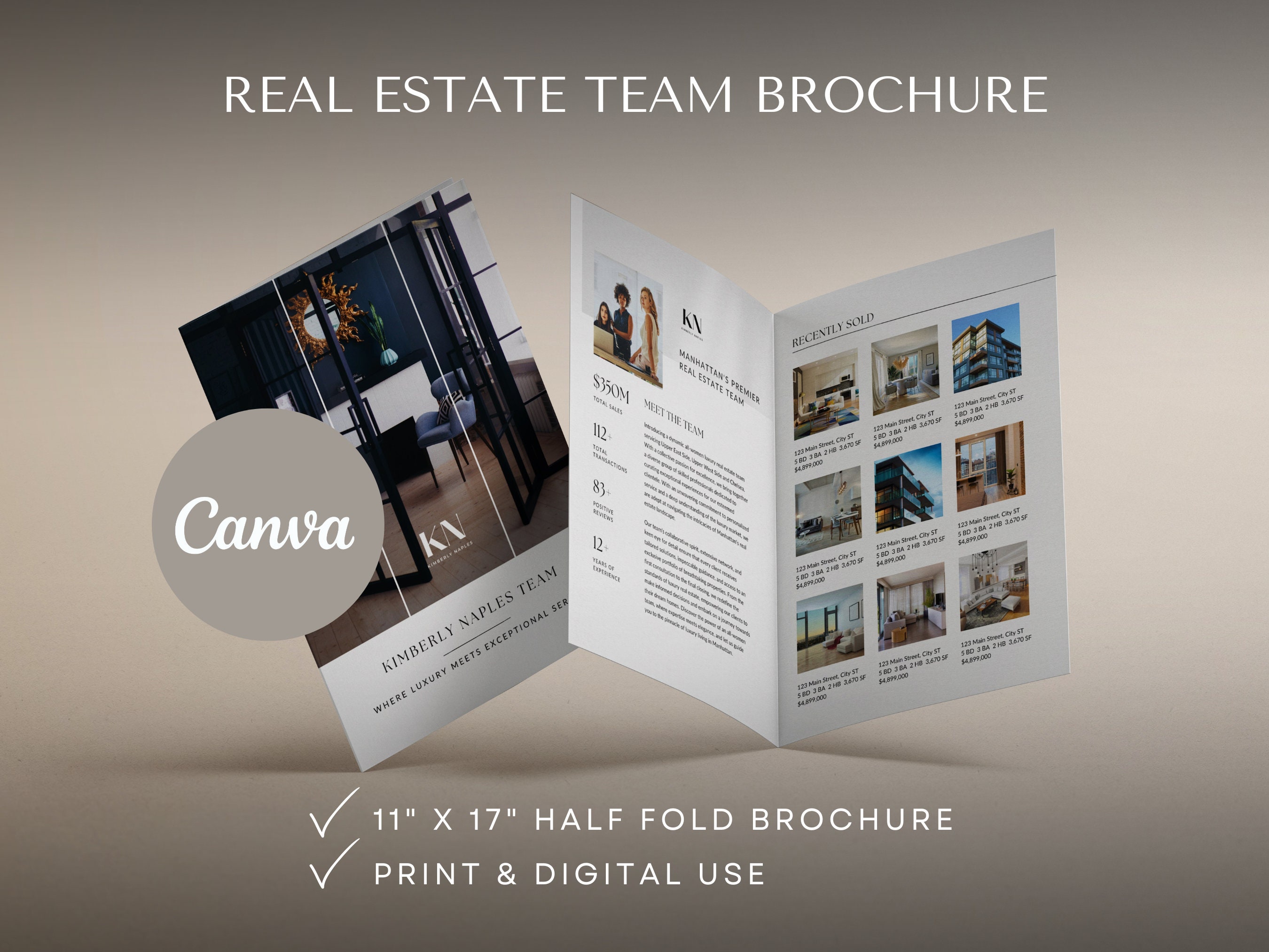 Brochure Real Estate Template Agent Bio Brochure Template Download Real ...