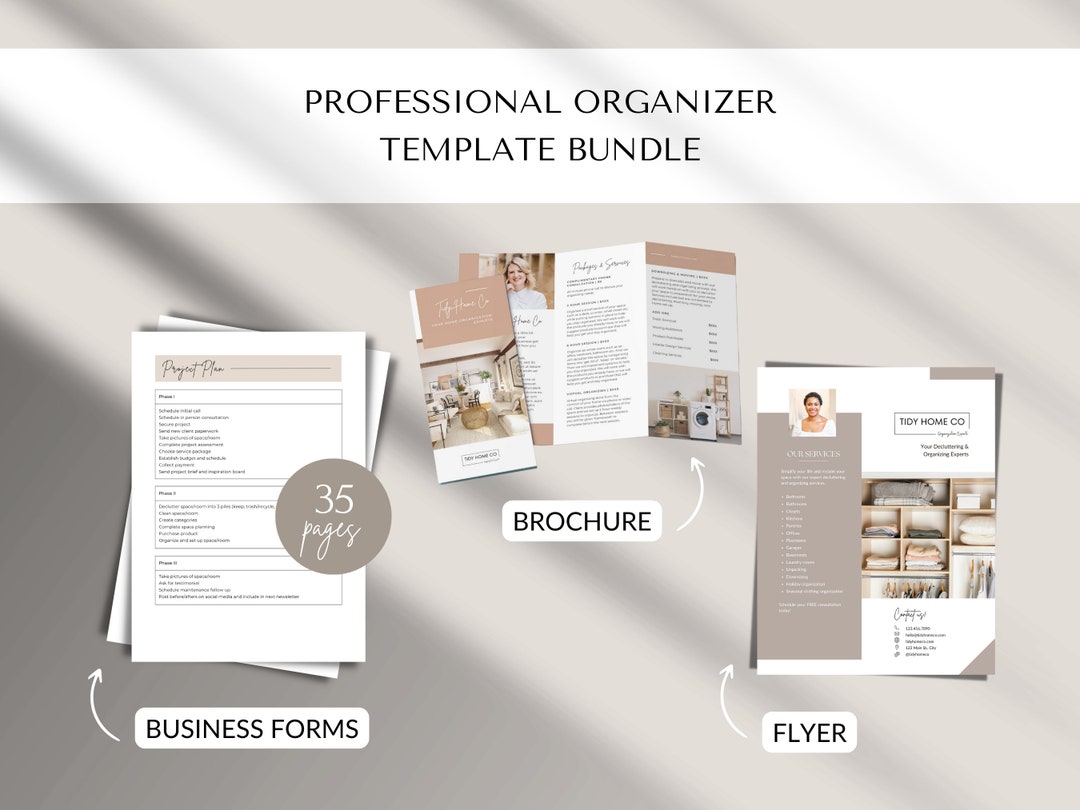 Professional Organizer Forms Professional Organizer Brochure ...