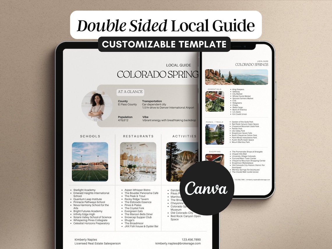 Real Estate Neighborhood Guide Local Guide Relocation Real Estate Flyer ...