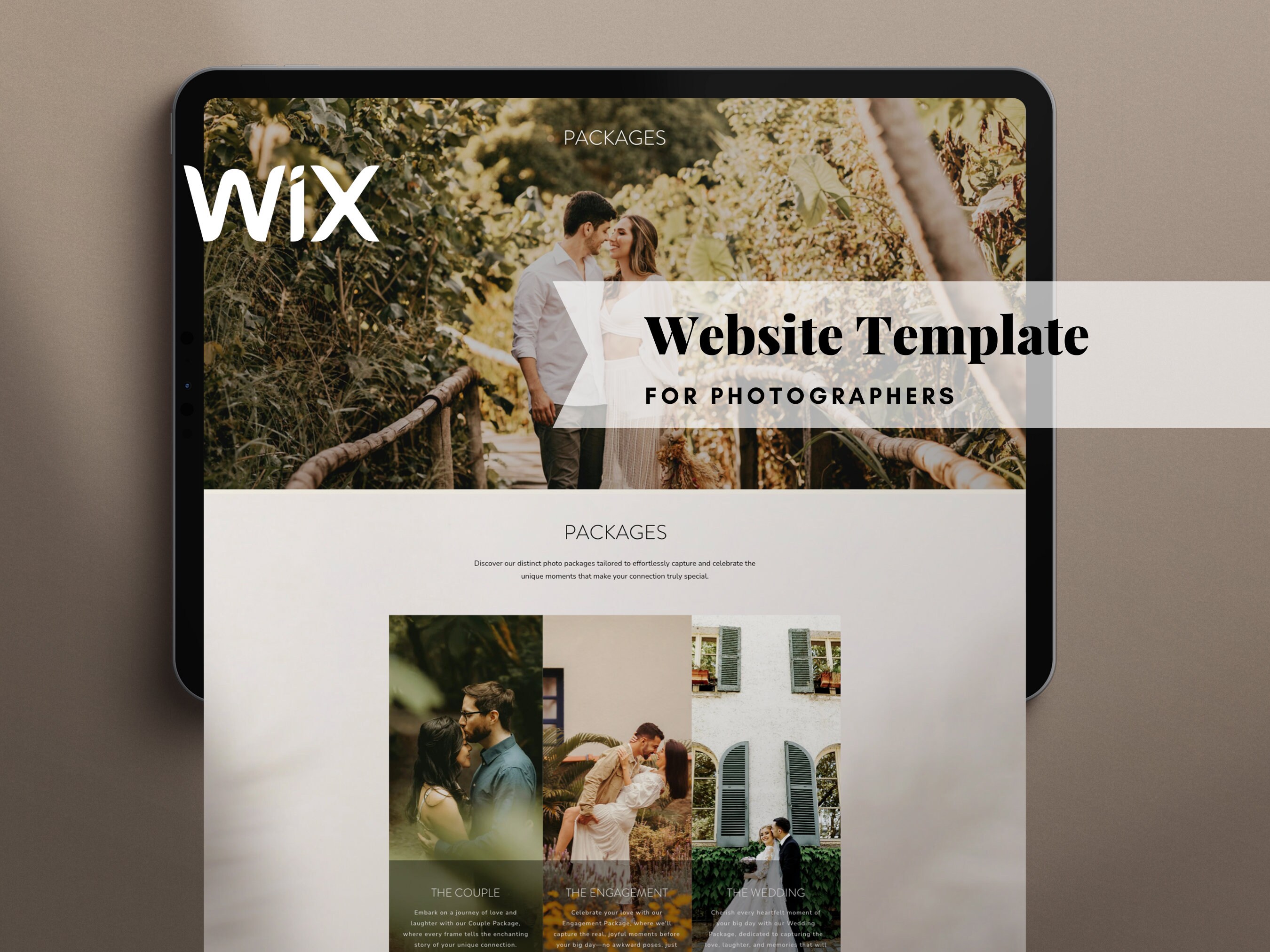 Wix Website Template Photography Business Bundle Wedding Photographer ...