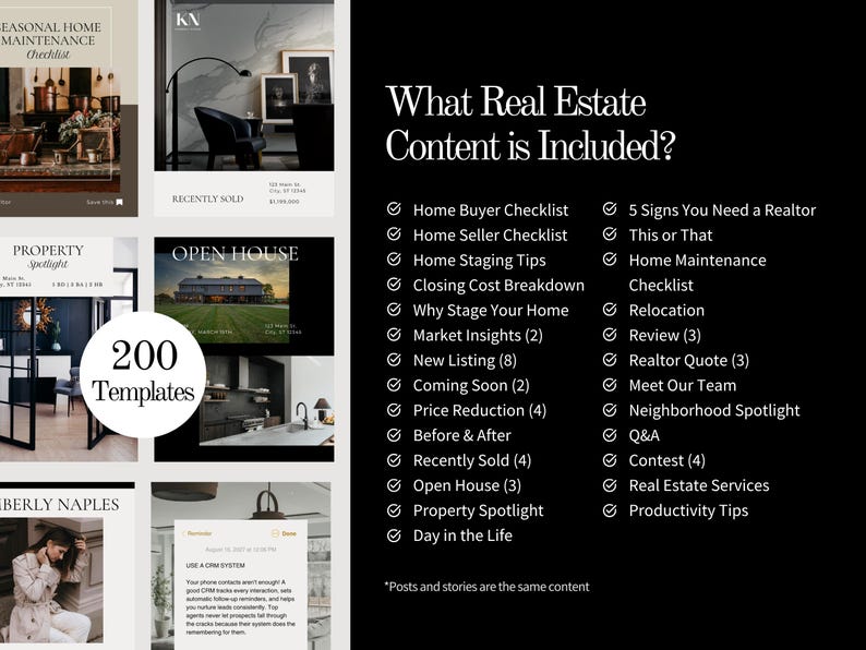 Luxury Real Estate Instagram Template Bundle Modern Realtor Instagram ...