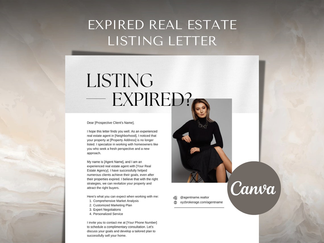 Expired Listing Letter Fsbo Letter Expired Listing Flyer Fsbo Flyer ...