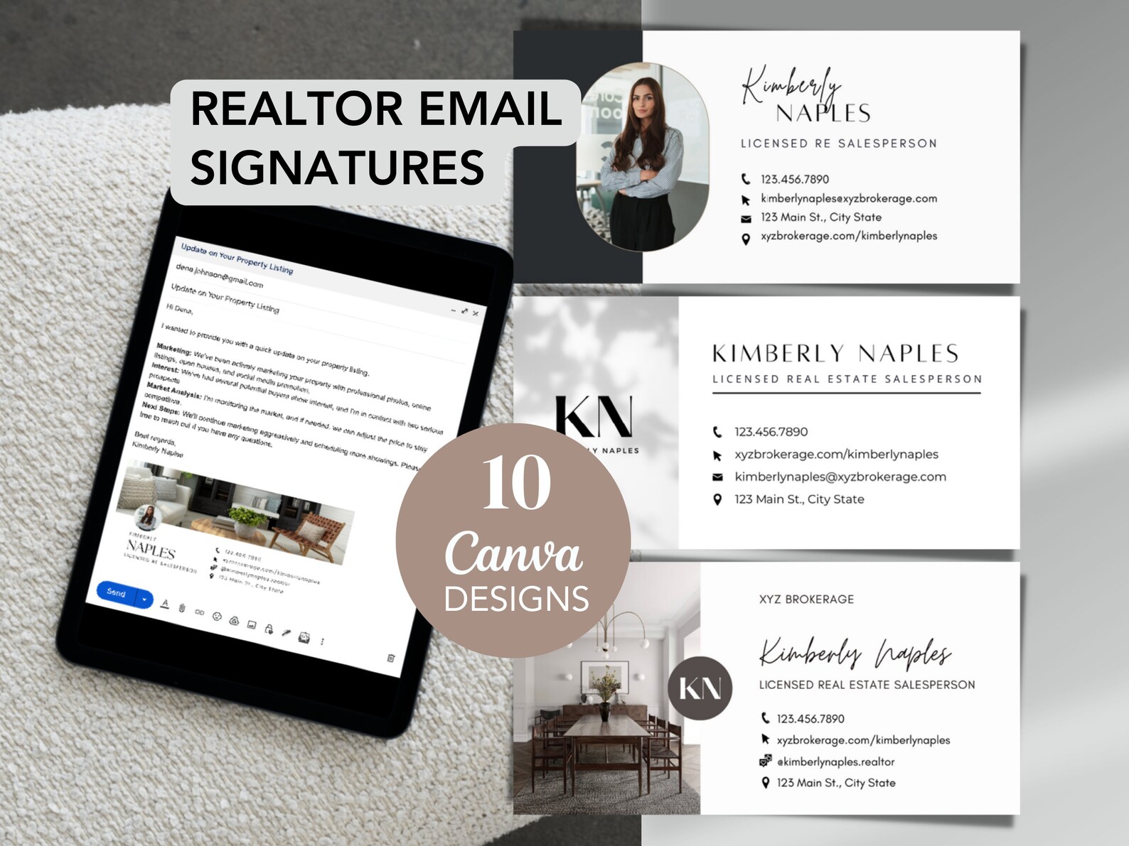 Email Signature Template Real Estate Email Signature Logo Gmail Email ...