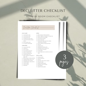 Professional Home Organizer Business Forms Declutter Checklist Services ...