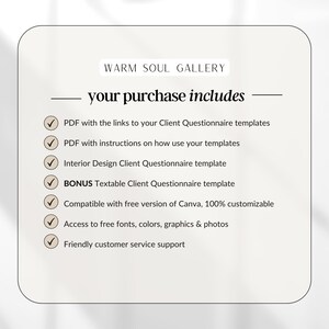 Interior Designer Consultant Client Questionnaire Professional Interior ...