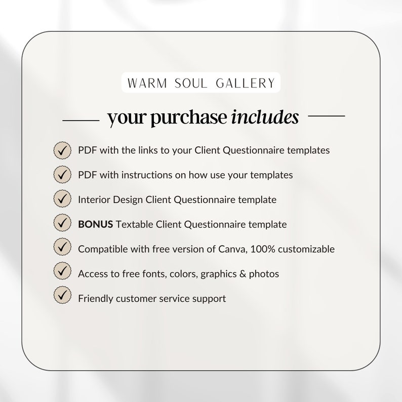 Interior Designer Consultant Client Questionnaire Professional Interior ...