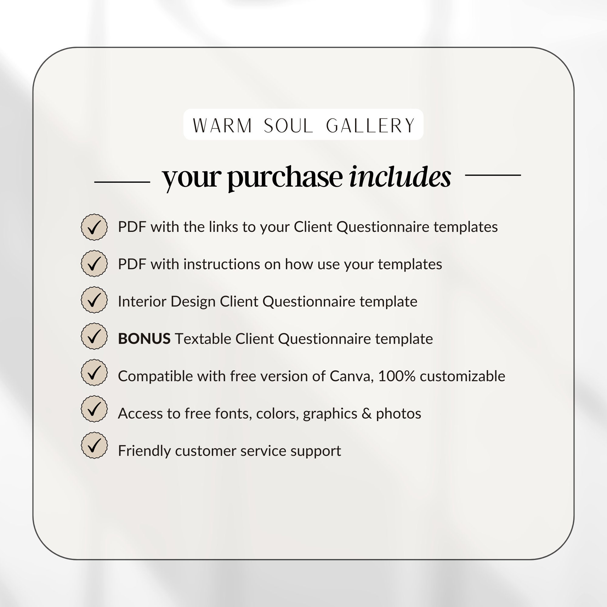 Interior Designer Consultant Client Questionnaire Professional Interior ...