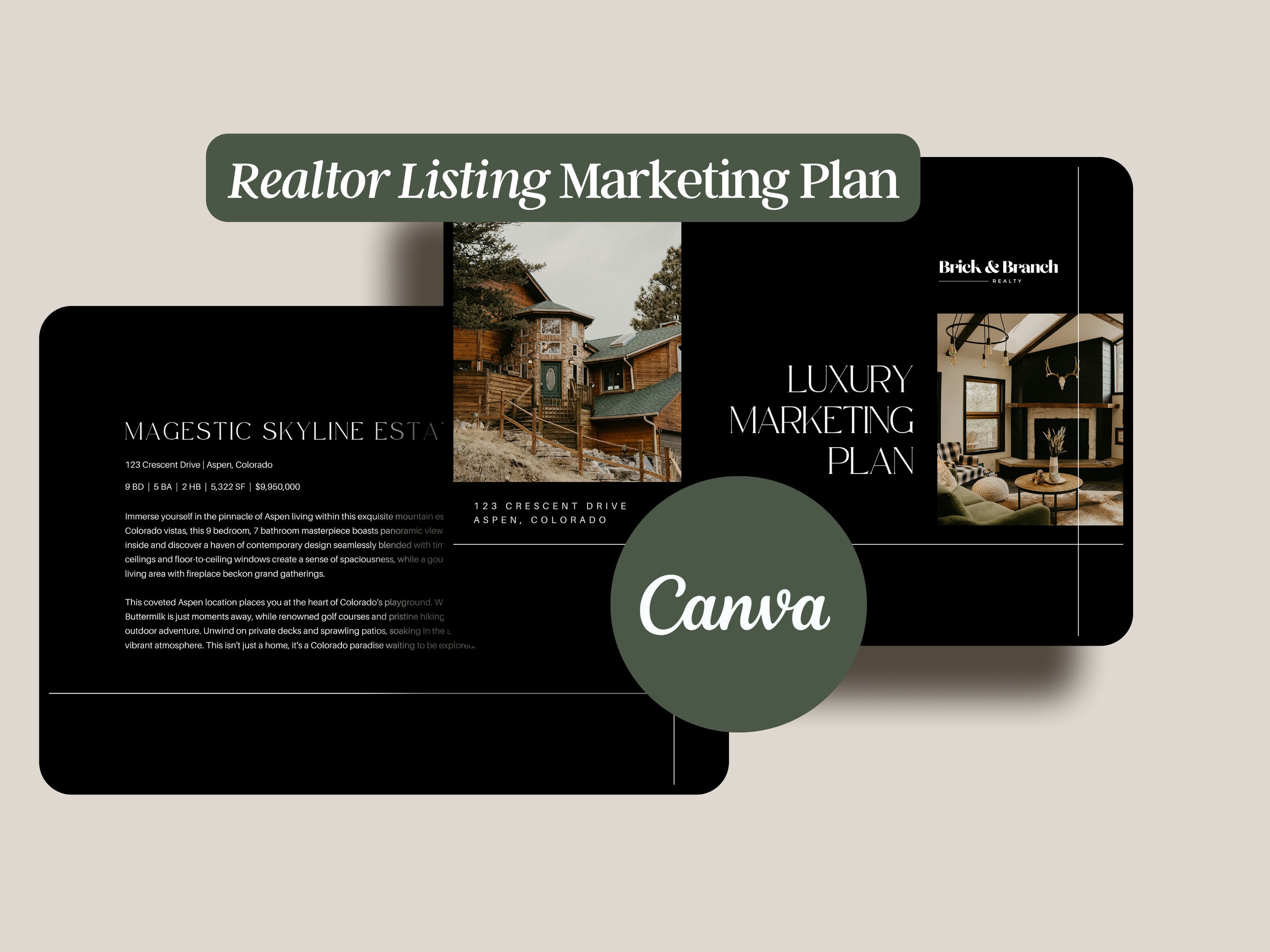 Realtor Marketing Plan Template Luxury Real Estate Marketing Plan ...