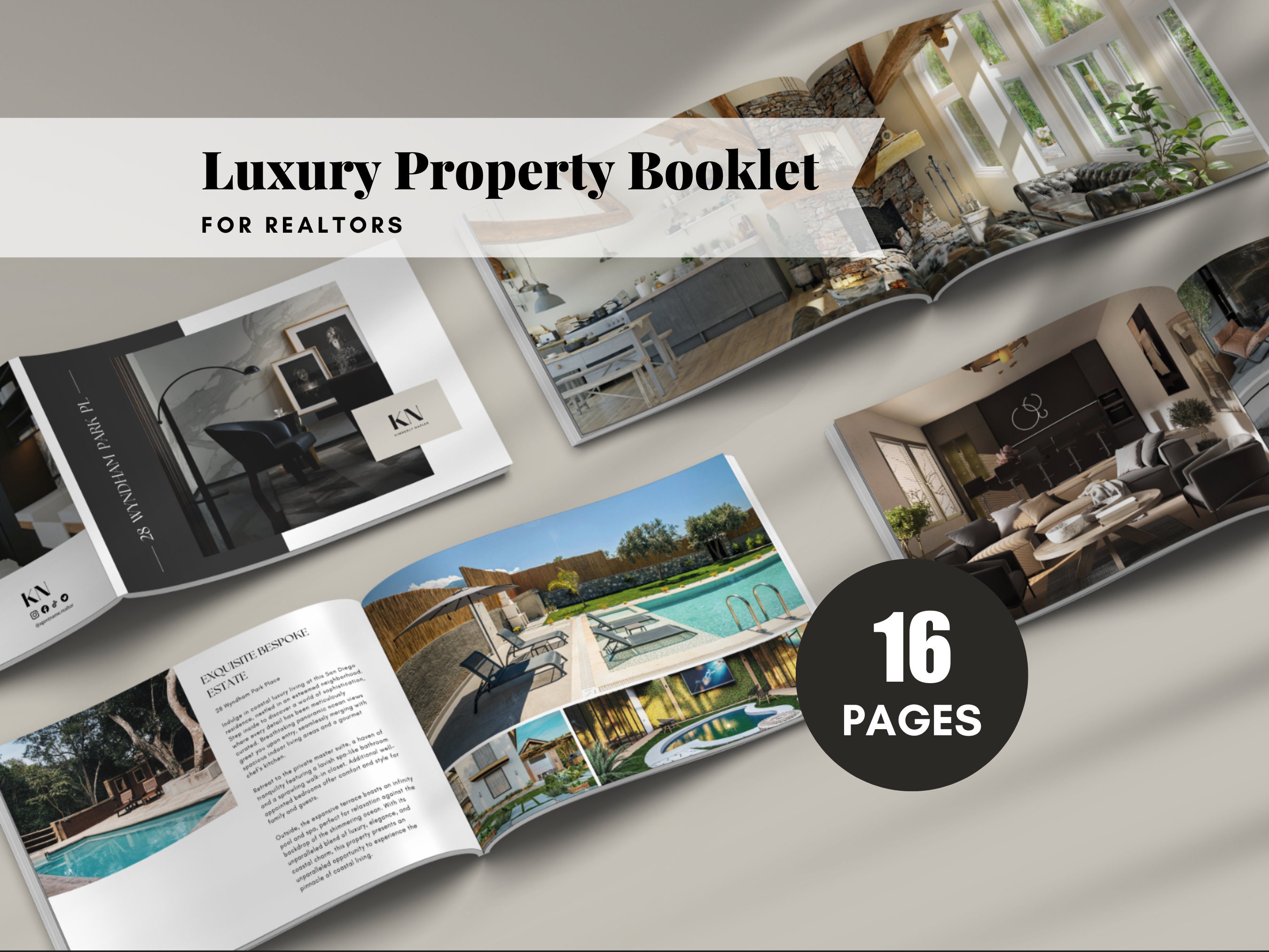Luxury Property Brochure Real Estate Template Canva Brochure Real ...