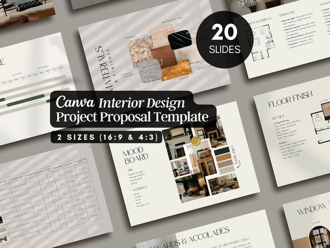 Interior Design Template Service Proposal Design Plan Mood Board ...