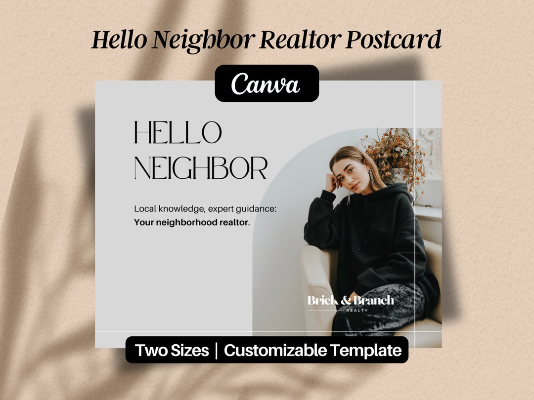 Hello Neighbor Realtor Postcard About Me Realtor Postcard Farming ...