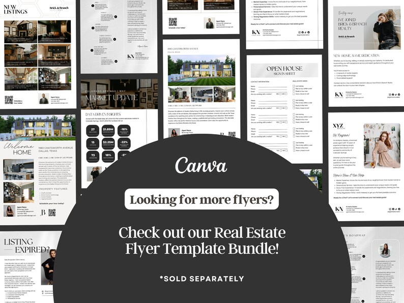 Real Estate Commission Sheet Seller Real Estate Flyer Template Custom ...