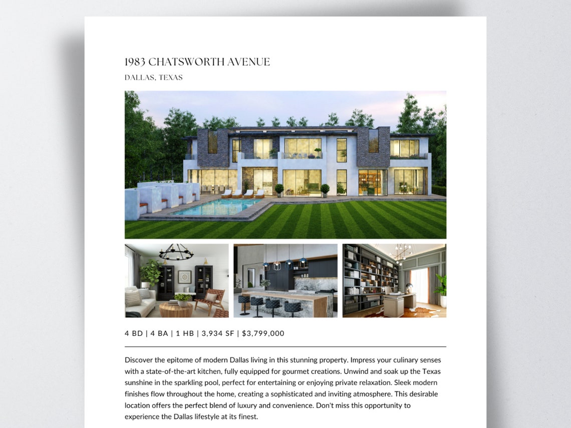 Broker Open House Flyer Template Qr Code New Listing Flyer Real Estate ...