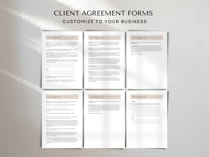 Professional Organizer Forms Professional Organizer Brochure - Etsy