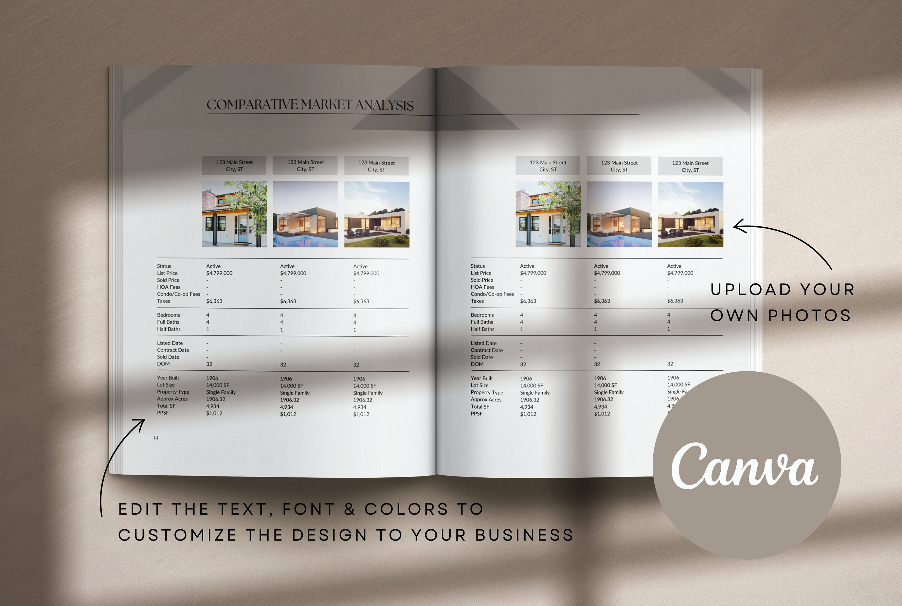 Listing Presentation Real Estate Template Canva Luxury Pre Listing ...