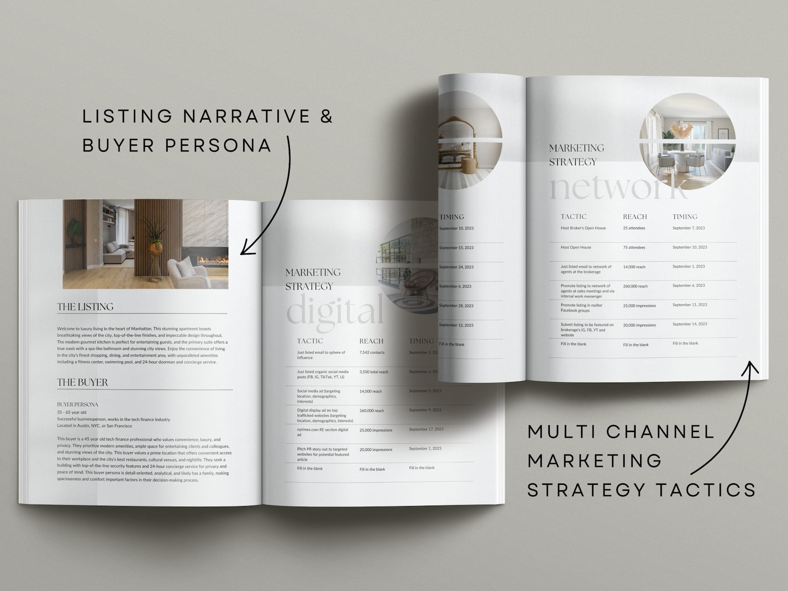 Marketing Plan for Real Estate Booklet Real Estate Marketing Plan Book ...