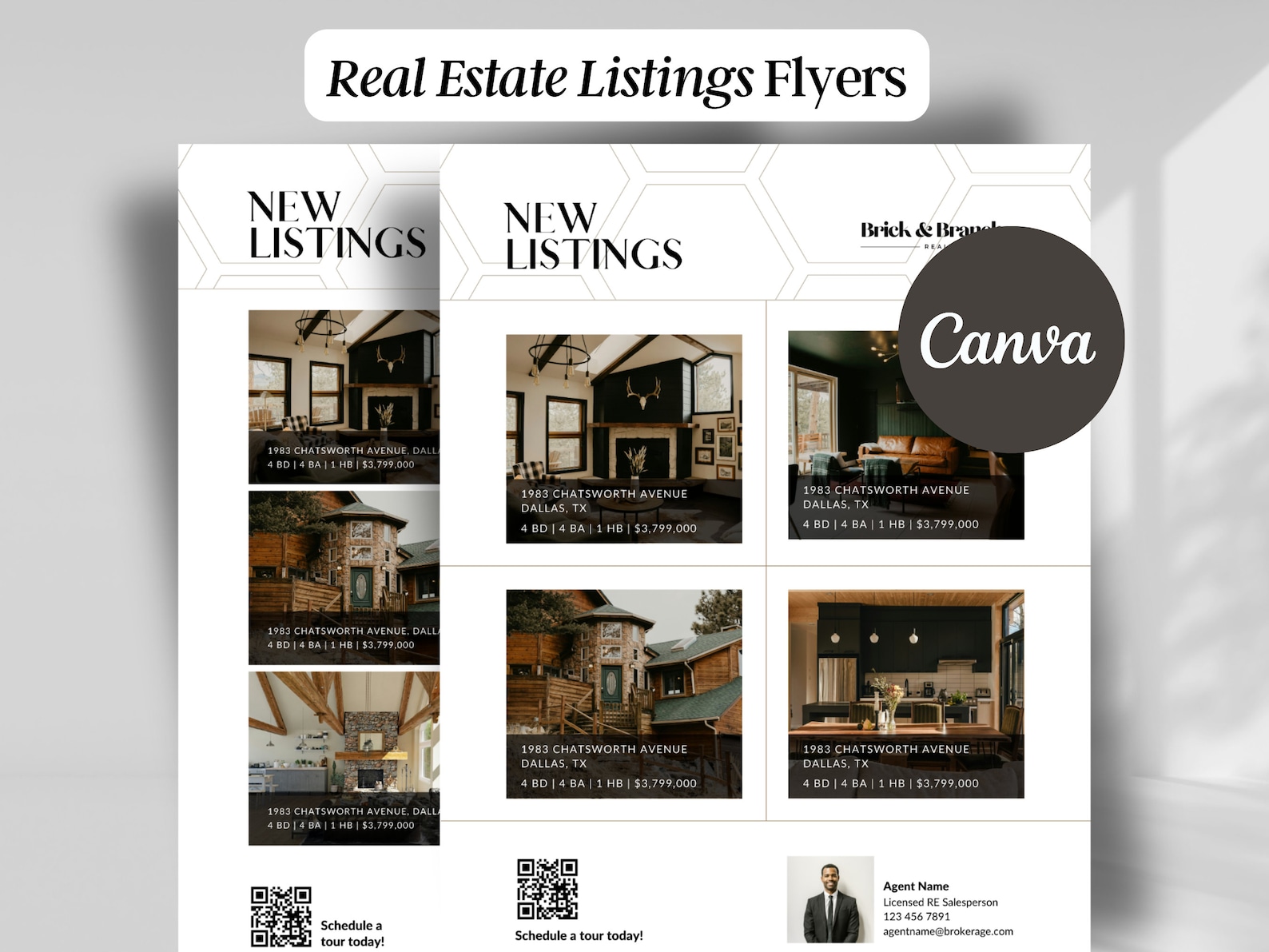 Multiple Listing Flyer Template Home for Sale Flyer Just Listed Real ...