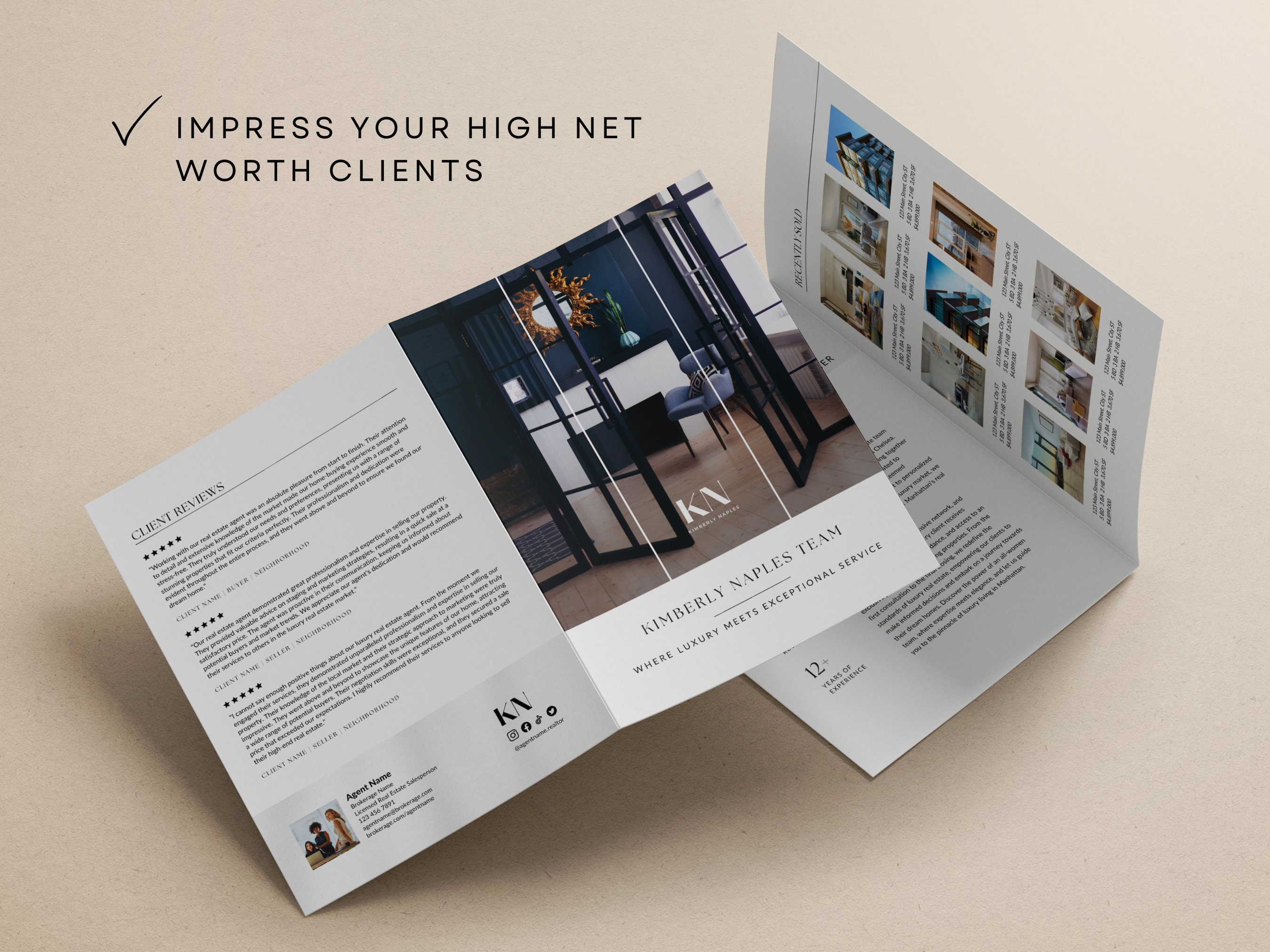Brochure Real Estate Template Agent Bio Brochure Template Download Real ...