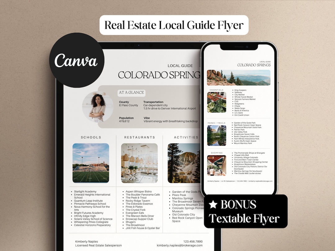 Local Guide Real Estate Flyer Template Neighborhood Guide Local ...