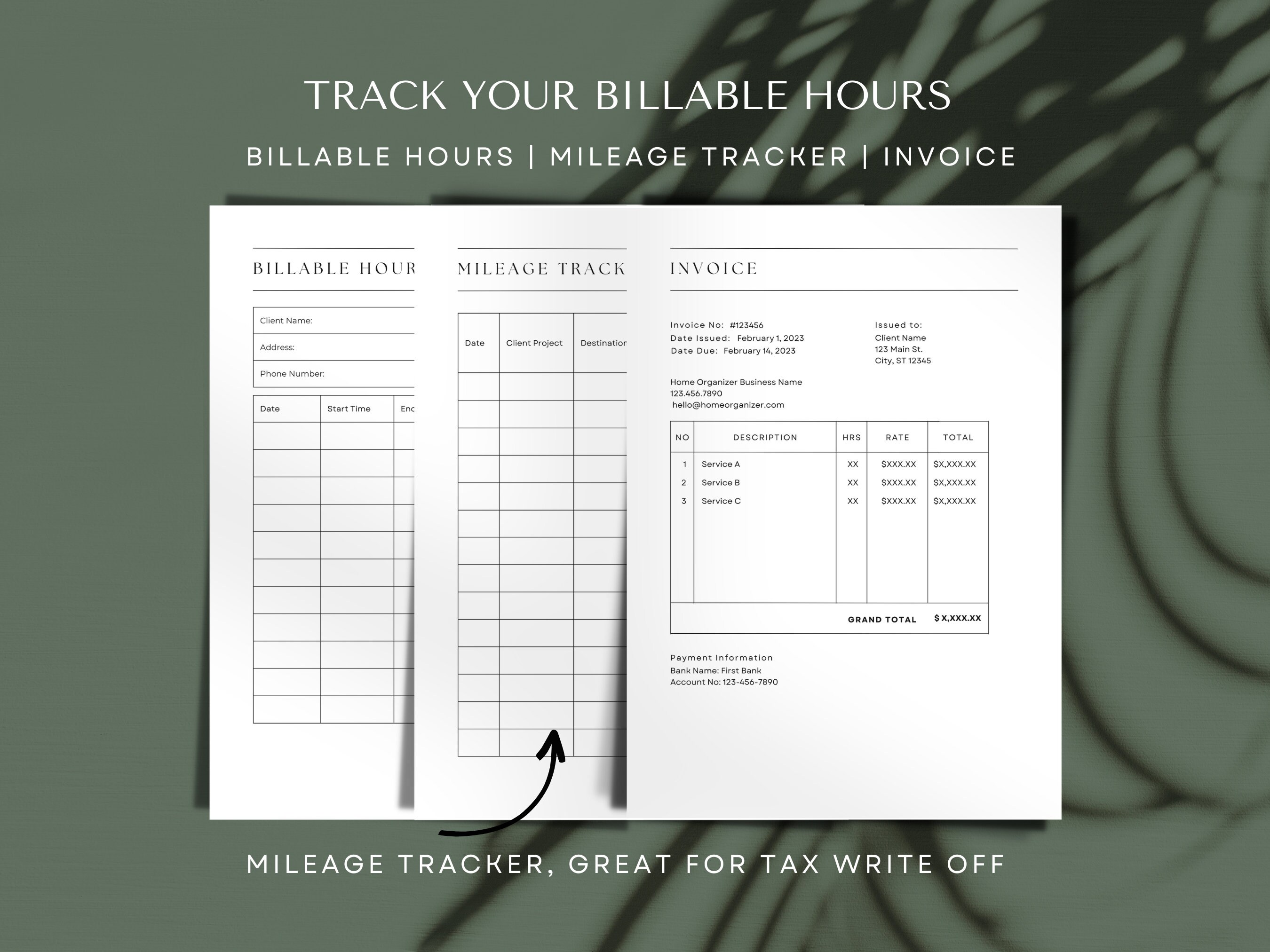 Professional Organizer Client Intake Forms Bundle Canva Template ...