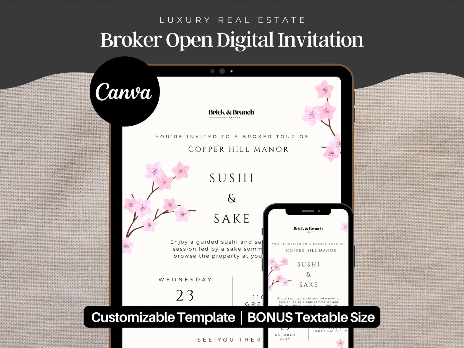 Broker Open Invite Digital Invitation Broker Open House Luxury Real ...