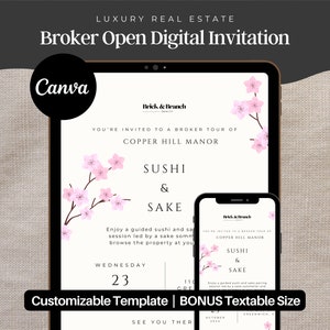 Broker Open Invite Digital Invitation Broker Open House Luxury Real ...