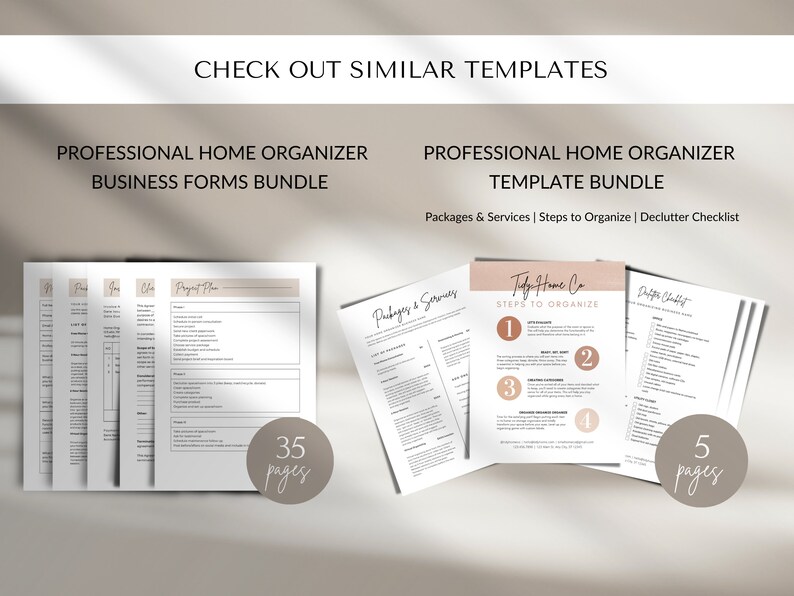 Professional Organizer Business Forms Client Intake Forms Professional ...